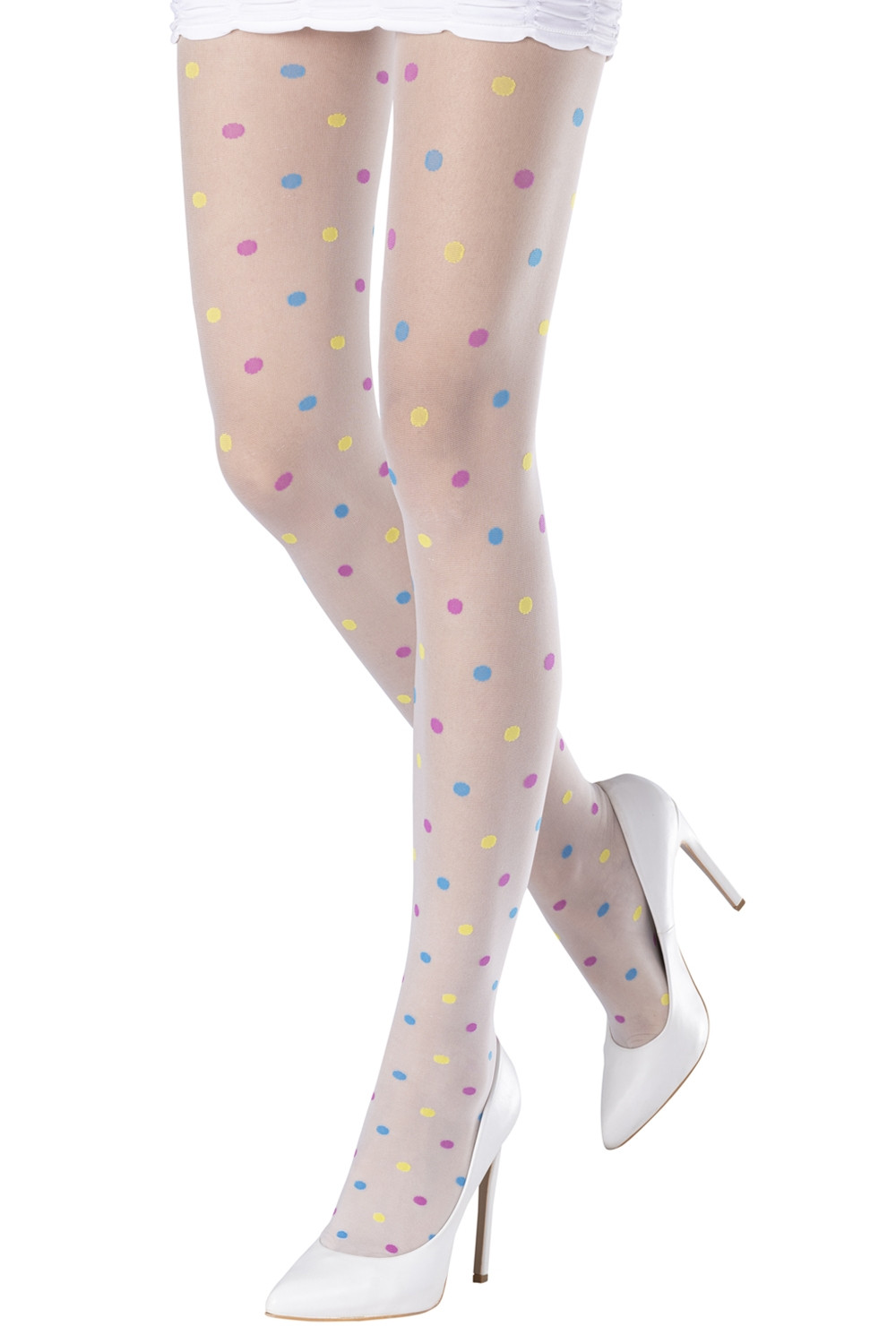 MULTI COLOR DOTTED TIGHTS